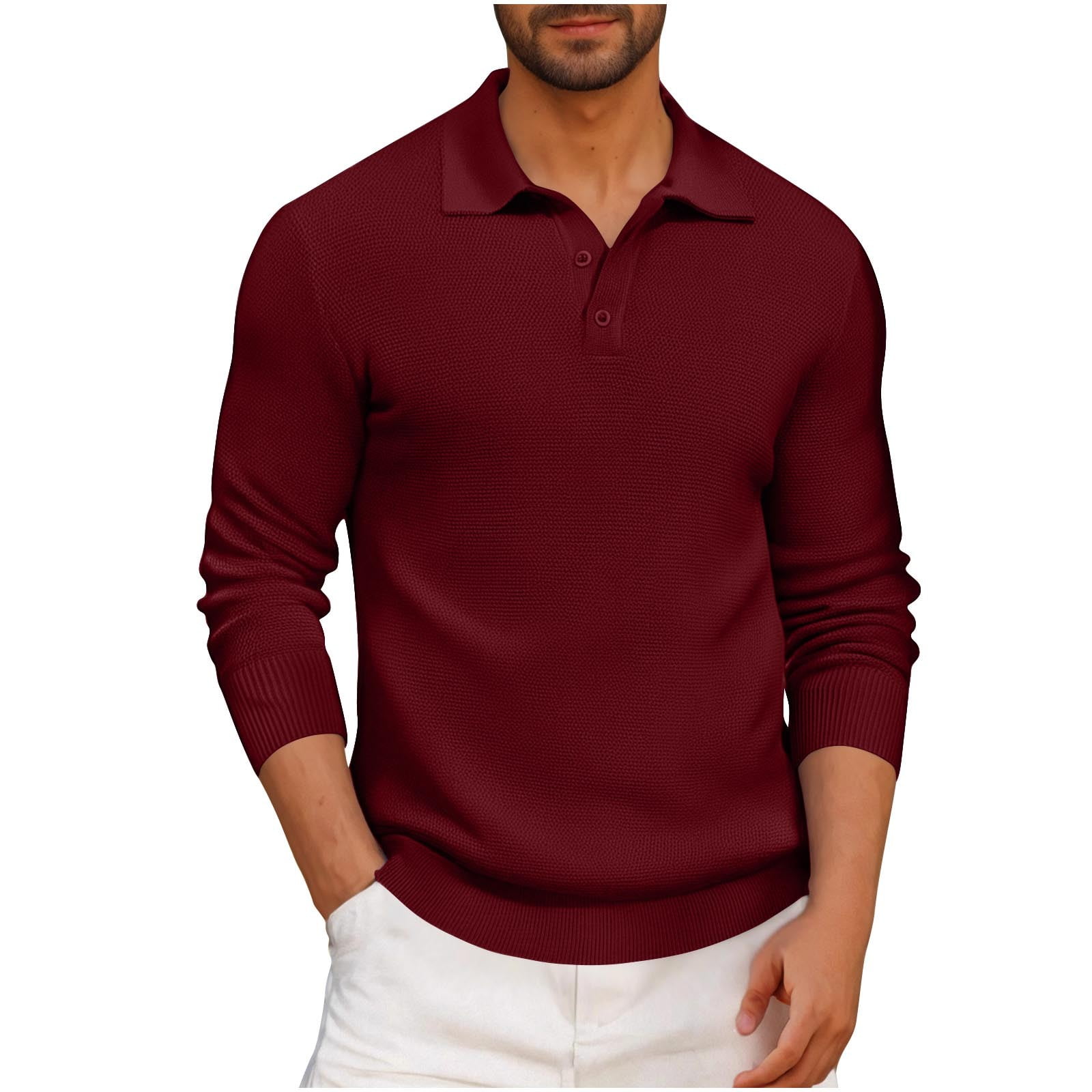 Click here for Ohufall Tops For Mens Solid Color Plus Size Long S... prices