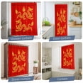Chinese Spring Festival Shower Curtain Set, Waterproof Shower Curtains ...