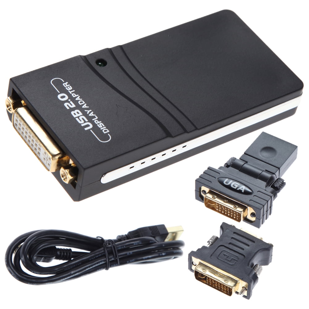 Adaptador video gráfico externo Btafrte USB 2.0 A DVI/VGA/HDMI ...