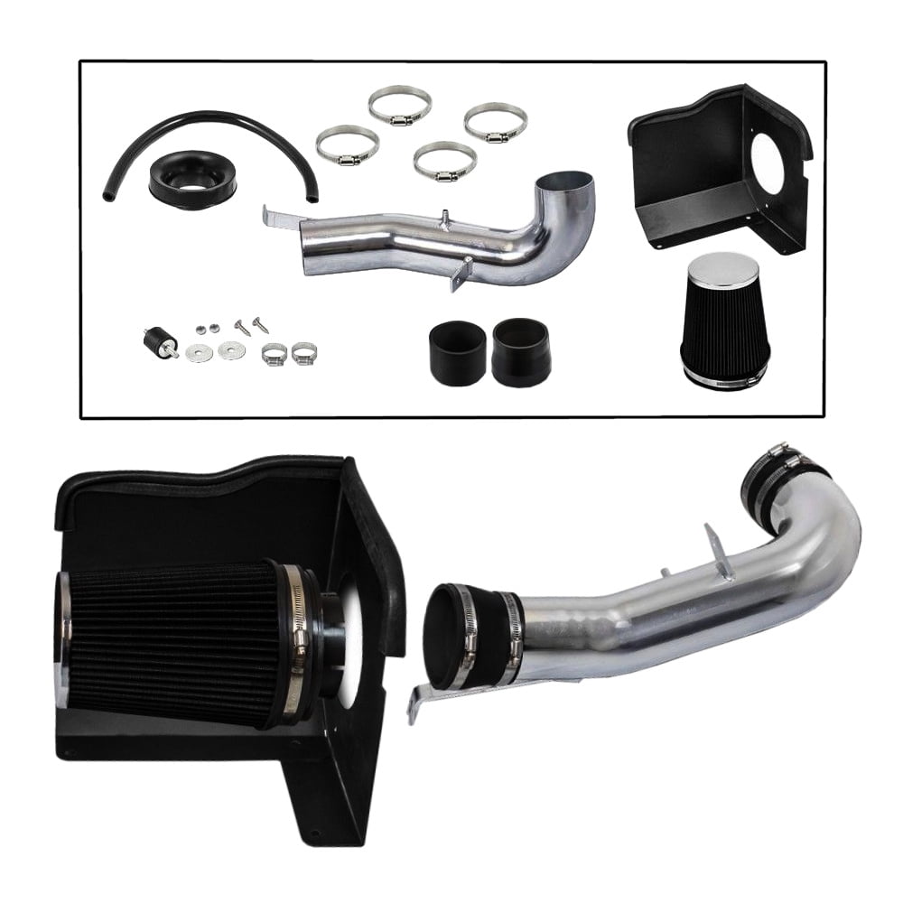 Black Cold Shield Air Intake Kit For 07-08 Chevrolet Silverado Tahoe 4 ...