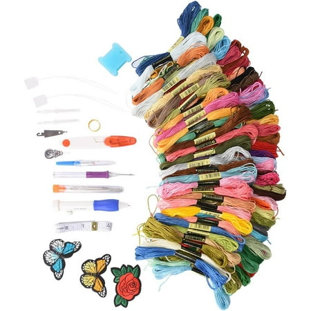 Punch Needle Embroidery Kit, Punch Needle Set Embroidery Pen 100 Color ...