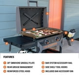 Blackstone 28 Inch Propane Griddle Grill 2311, Portable Flat Top with X ...