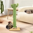 37-Inch Large Cat Scratcher, Extra Thick Cactus Sisal Scratching Post ...