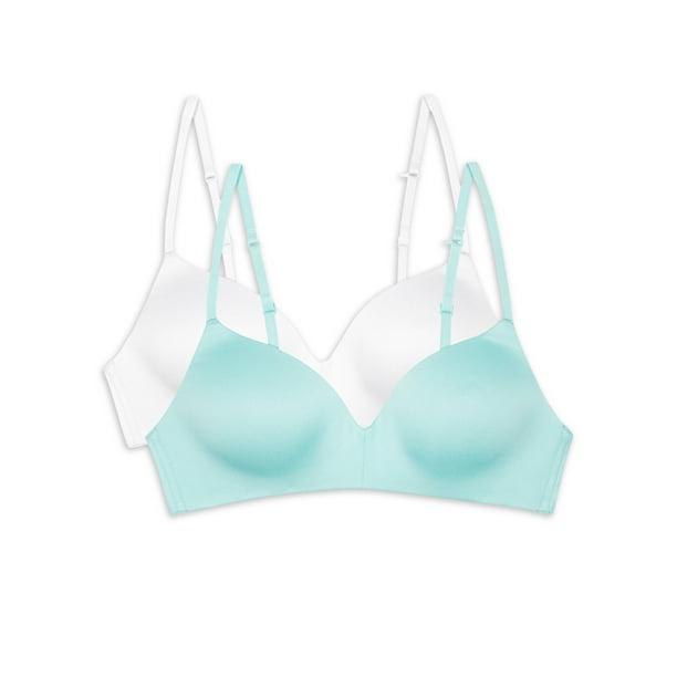 Wonder Nation Girls Wirefree T-Shirt Bra, 2-Pack, Sizes 30A-38A ...