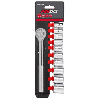 HART 11-Piece 1/4-inch Drive Standard Socket Set, Standard SAE Sockets ...