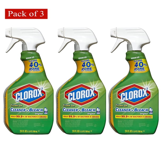 Clorox Clean-Up Bleach Cleaner Spray Value - Pack of 3 - Walmart.com