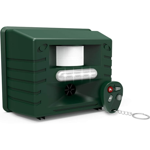 Aspectek Ultrasonic Animal Pest Repeller with Motion Detector, 4 Key ...