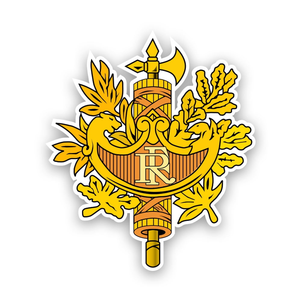 French National Emblem Sticker Decal - Self Adhesive Vinyl ...