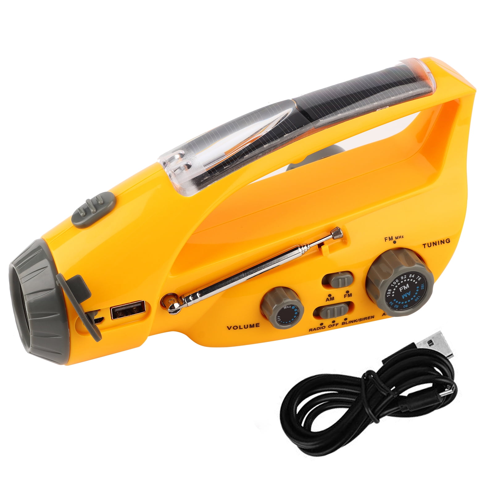 Linterna manual solar multi del generador de poder de la manivela LED ...