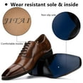JITAI Oxford Classic Modern Shoes for Men Dress Shoes Brown Size 12 - Walmart.com