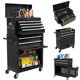 Seizeen 2-IN-1 Tool Chest & Cabinet, Large Capacity 8-Drawer Rolling Tool Box Organizer with ...