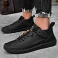 Men Orthopedic Sneakers Leather Comfortable High Top Walking Shoes Soft ...