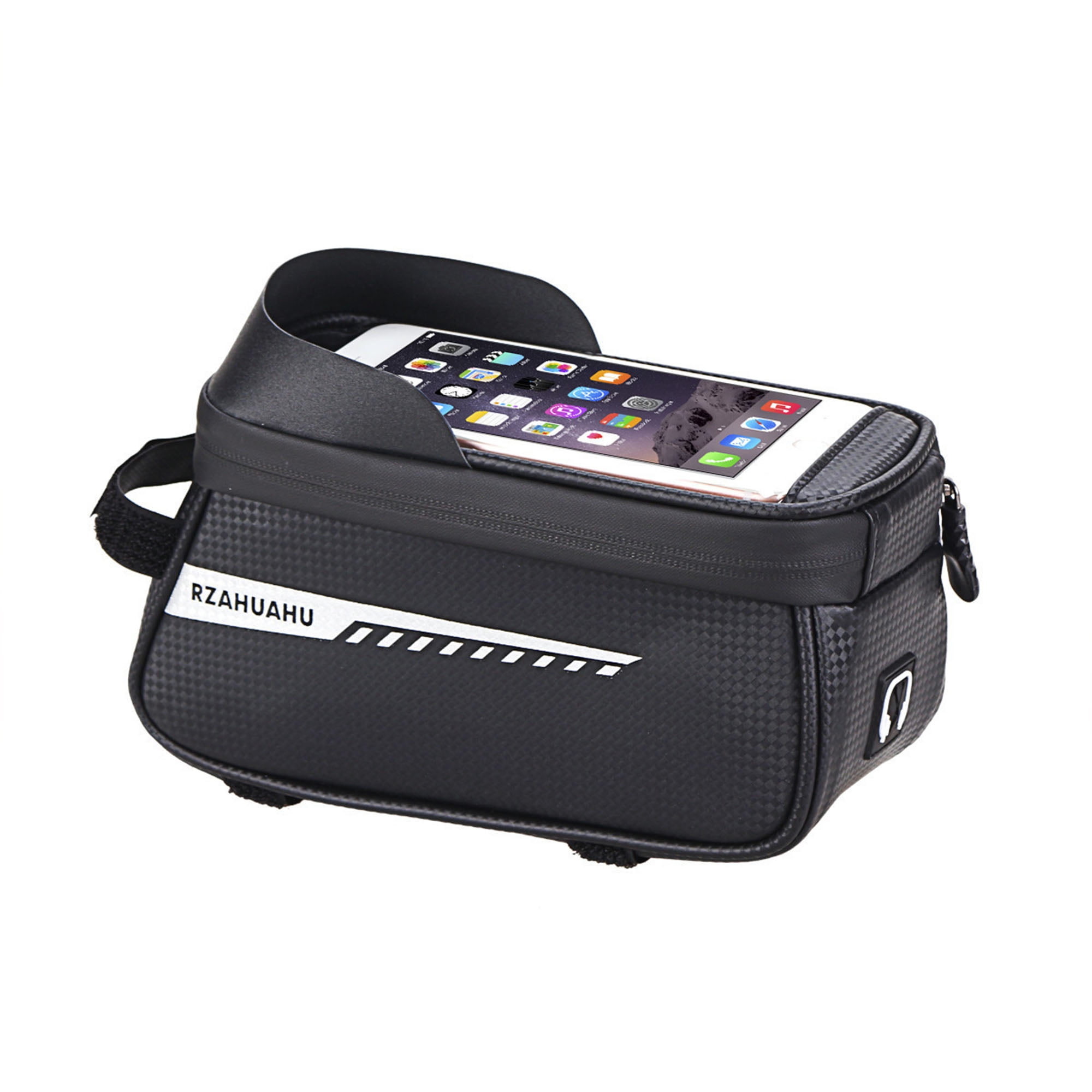 Bike Phone Mount Bag,MTB Waterproof Bike Frame Saddle Touchscreen ...