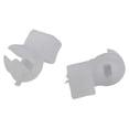 100 Pcs White Plastic Door Lock Rod Clips 8mm Hole Size Car Fastener ...