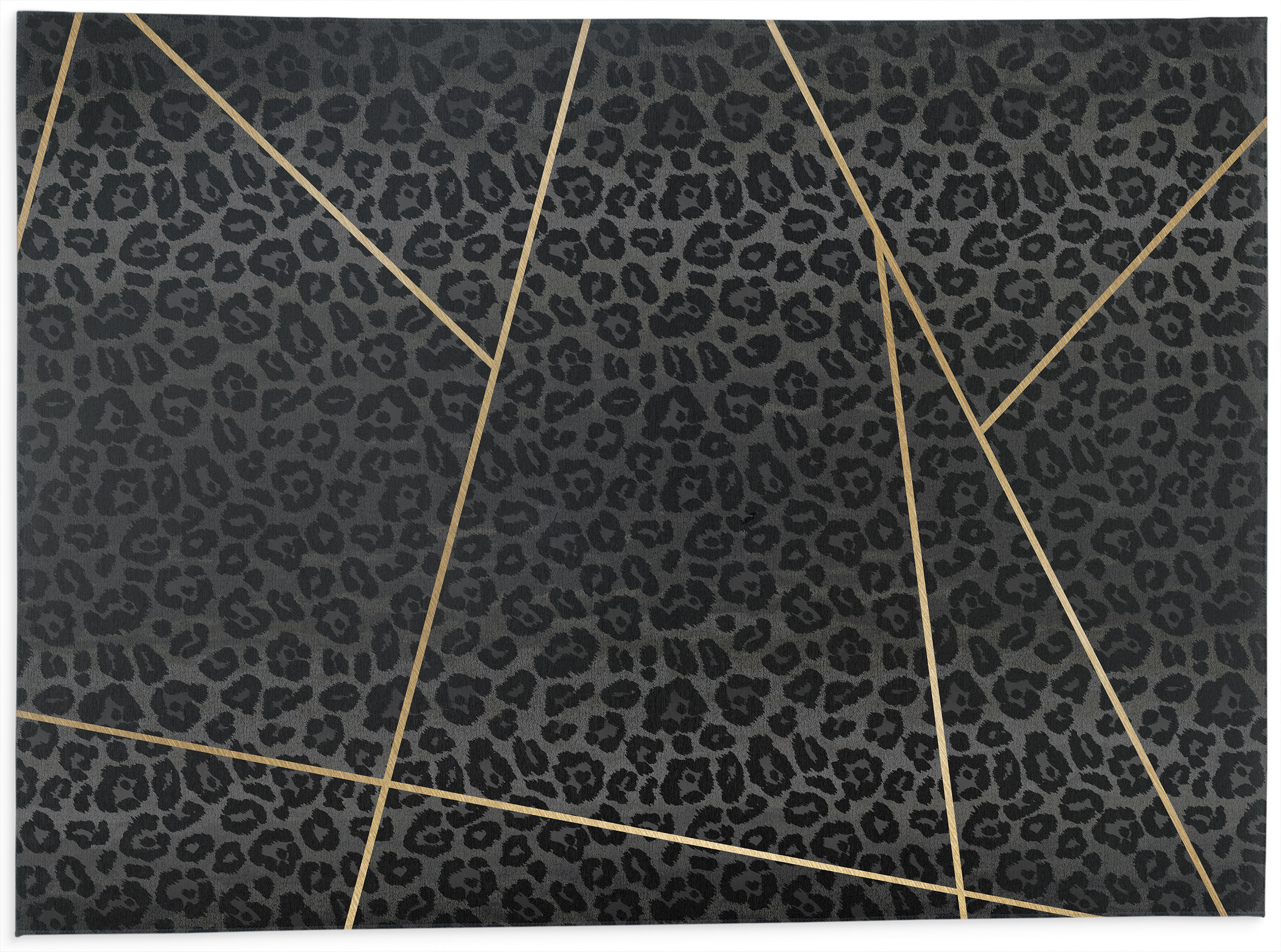 Geo Cheetah Black Office Mat by Kavka Designs - Walmart.com