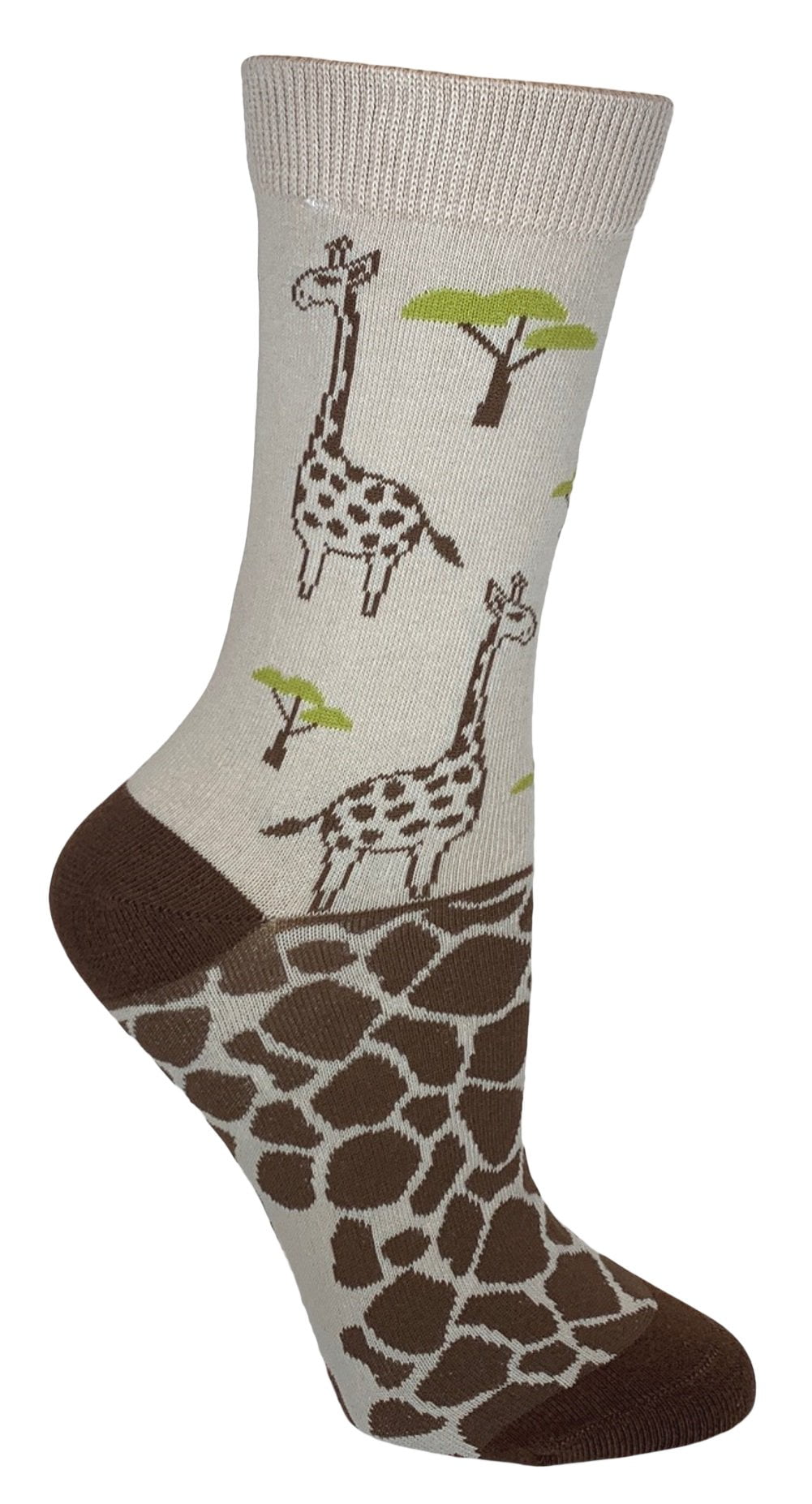 Safari Giraffes, Anydaze Womens Crew Socks, with Soft Combed Cotton and ...