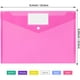 12 Pack Plastic Poly Filing Envelopes, Clear Document Folders Letter A4 ...