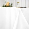 Efavormart White 90x156" Polyester Fabric Tablecloth Cover for Wedding ...
