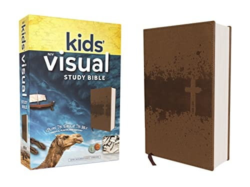 Pre-Owned Niv, Kids' Visual Study Bible, Leathersoft, Bronze, Full ...