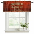 Christmas Winter Valances for Windows, Decorative Rod Pocket Window ...