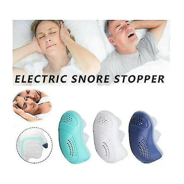 Micro Electric Cpap Noise Anti Snoring Device Sleep Apnea Stop Snore ...