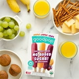 GoodPop Organic Junior Pops Pack 3 Flavors Orange Cherry Grape 100% ...