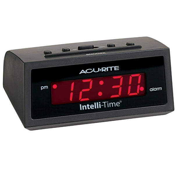 AcuRite 13002 Intelli-Time Digital Alarm Clock - Walmart.com