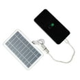 Outdoor Phone Battery 2W Flexible Solar Panel with USB Port Camping ...