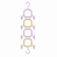 6 Tier 12 Clip Rotating Hat Organizer Hanger for Closet Door, 360 ...