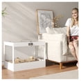 Hamster Cage with Open Top & Lock, Dwarf Hamster Gerbil Cage, White ...