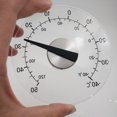 NUOLUX Stick On Window Thermometer Temperature Indoor/Outdoor ...