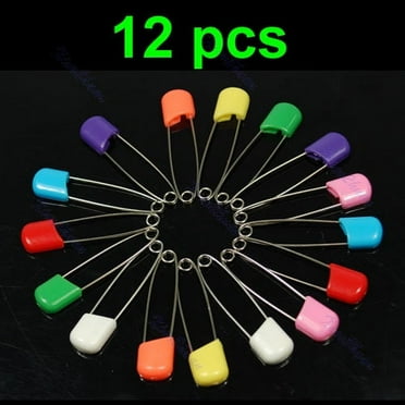 24 Pc Baby Diaper Pins Safety Pin Lock Cloth Changing Locking Clip ...