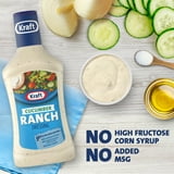 Kraft Zesty Cucumber Ranch Salad Dressing, 16 fl oz Squeezable Bottle ...