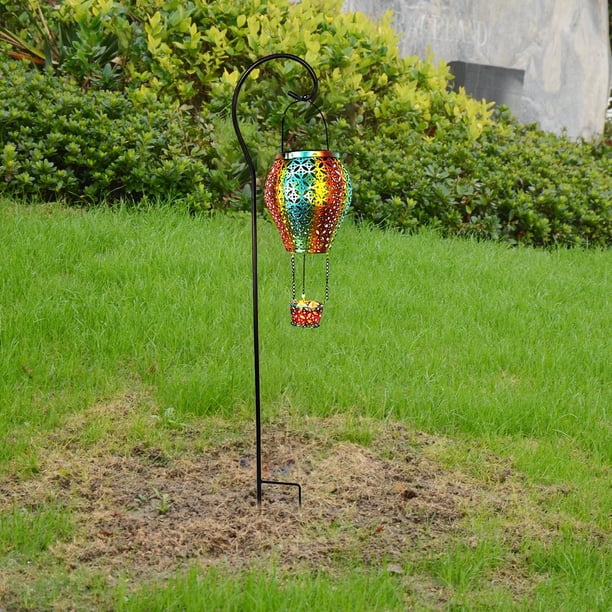 Linterna colgante Cola mini lámpara solar impermeable luz globo aire ...