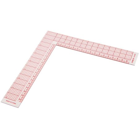 L square Garment Grading Ruler Plastic L Shape Ruler Inch and Metric ...