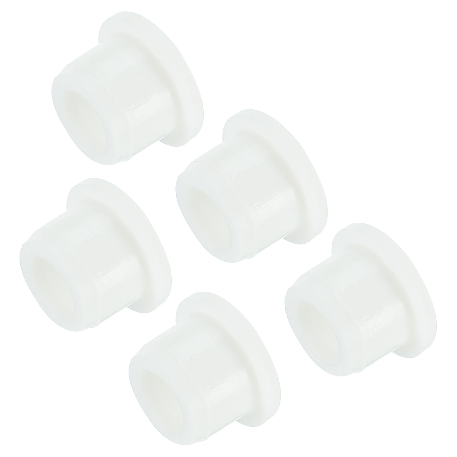 Uxcell Silicone Rubber Hole Plug White Stopper for 13-14mm Hole 5 Pack ...
