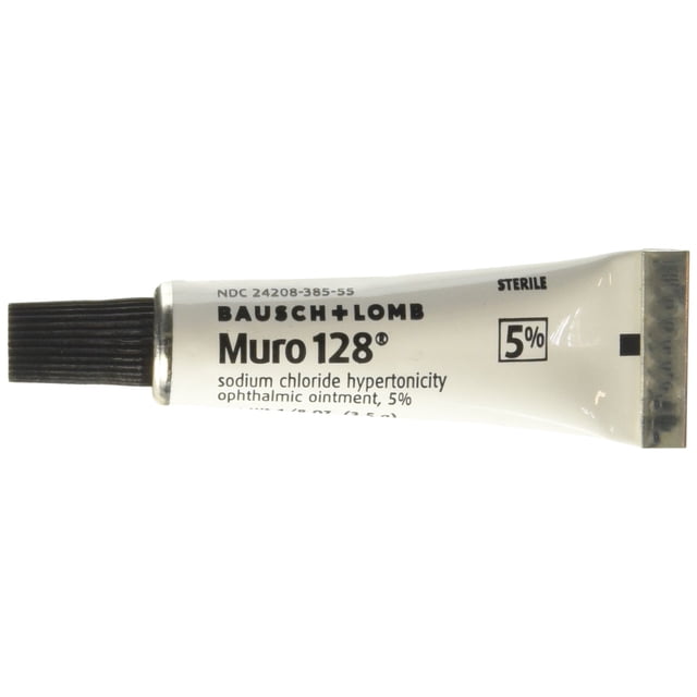 Muro 128 Sterile Ophthalmic 5 Percent Ointment,Twin Pack .25 oz (7 g ...