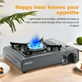 GVDV Portable Camping Stove, 1 Burner Butane Gas Stove with Updated ...