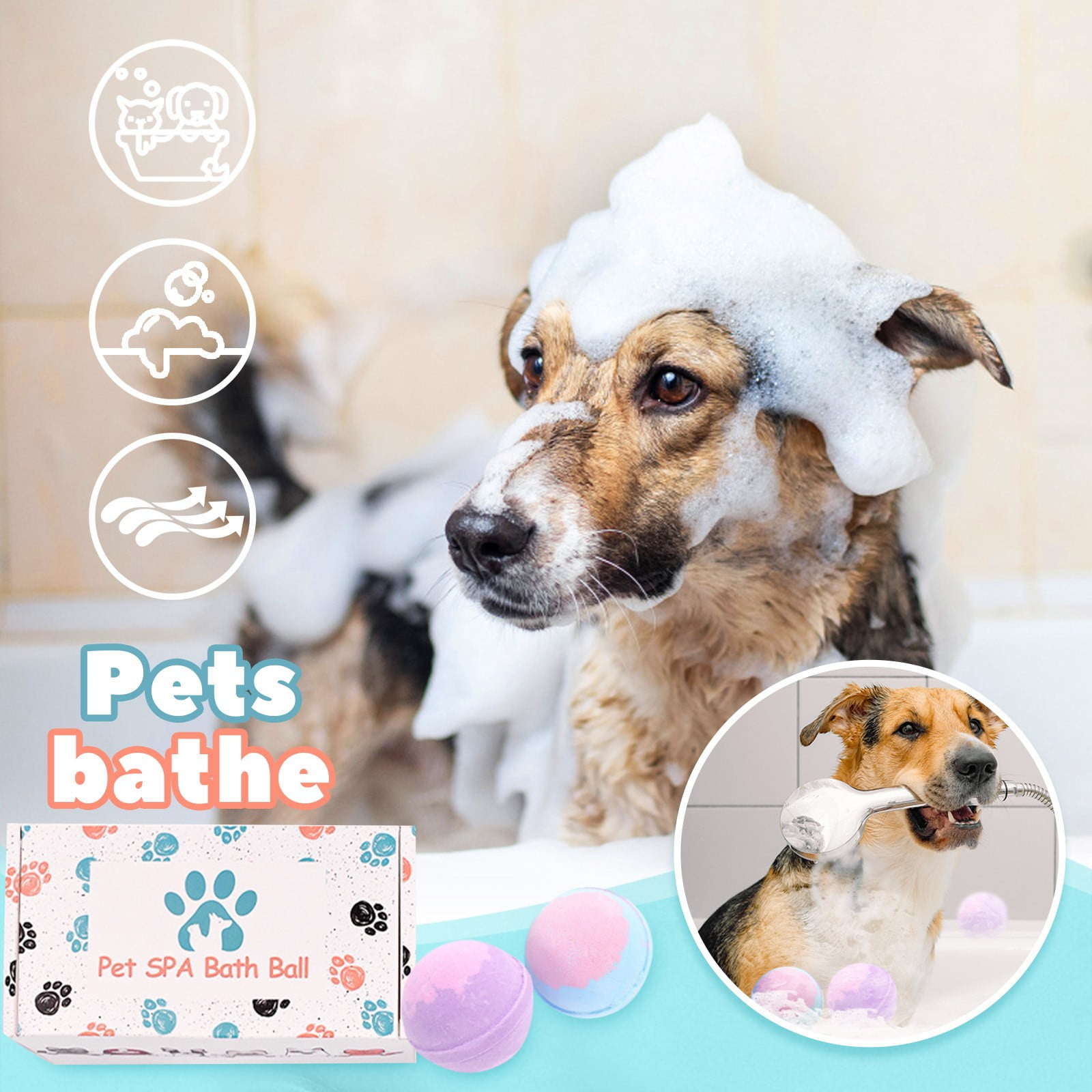 Pet Explosivesalt Bath Saltball Cat And Dog Cleaning And Beauty Spa ...