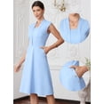DARING DIVA Women's Elegant Knee Length Cap Sleeve Dressy Dress M Light ...