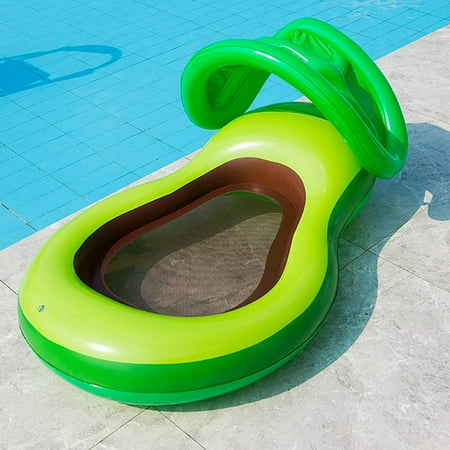 KSCD Avocado Pool Floatie With Canopy for Kids, 46.8" x 30.3 ...