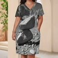 Balanced Rocks Mountain Landscape Loose Pocket Dress Dresses Summer ...