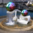 Gazing Globe - 6/8/10Inch Rainbow Stainless Steel Shiny Gazing Balls ...