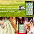Golf Club Range Chart Card 2x3.5inch Golfers Quick Reference Distance ...