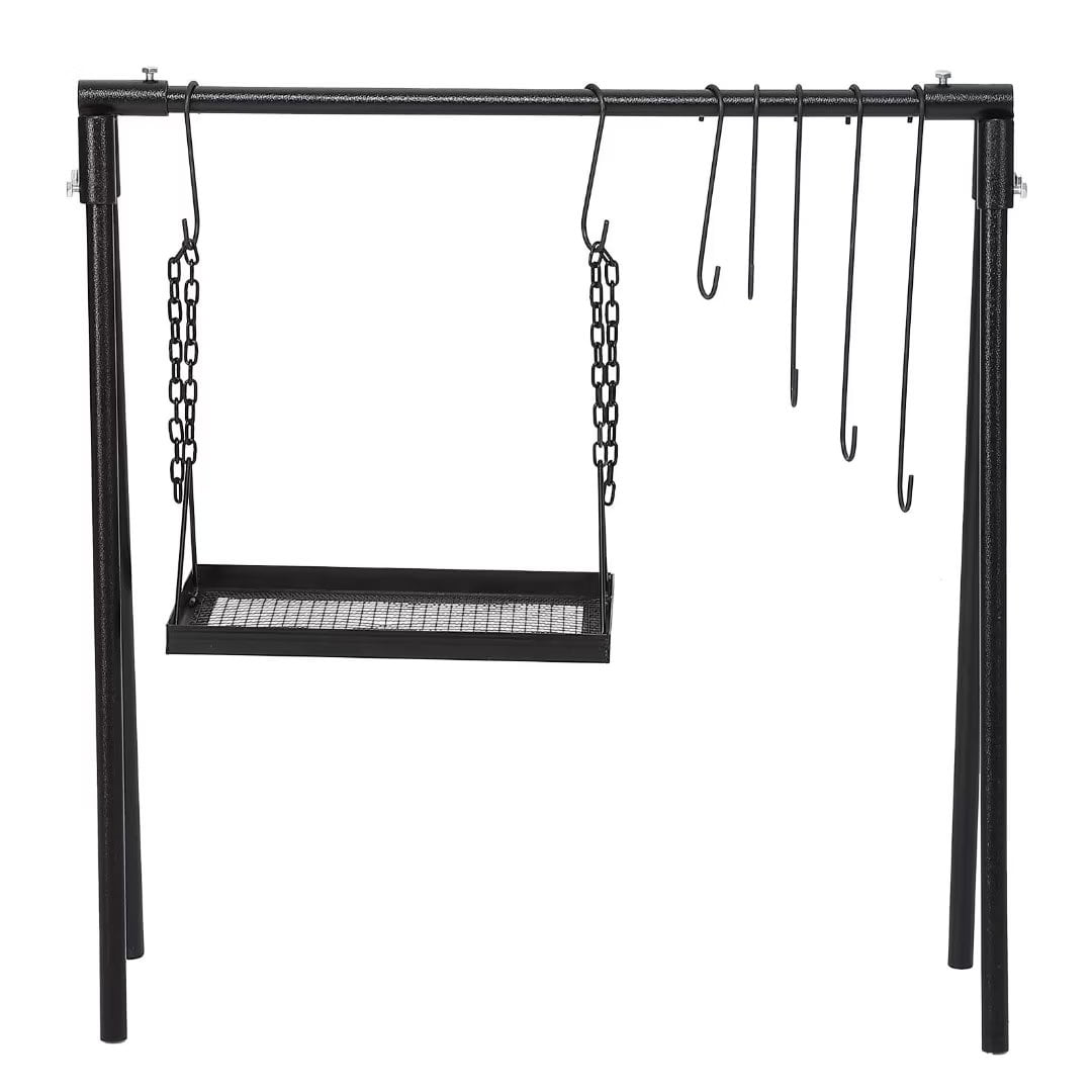 Swing Hanging Campfire Cooking Stand for BBQ - Walmart.com