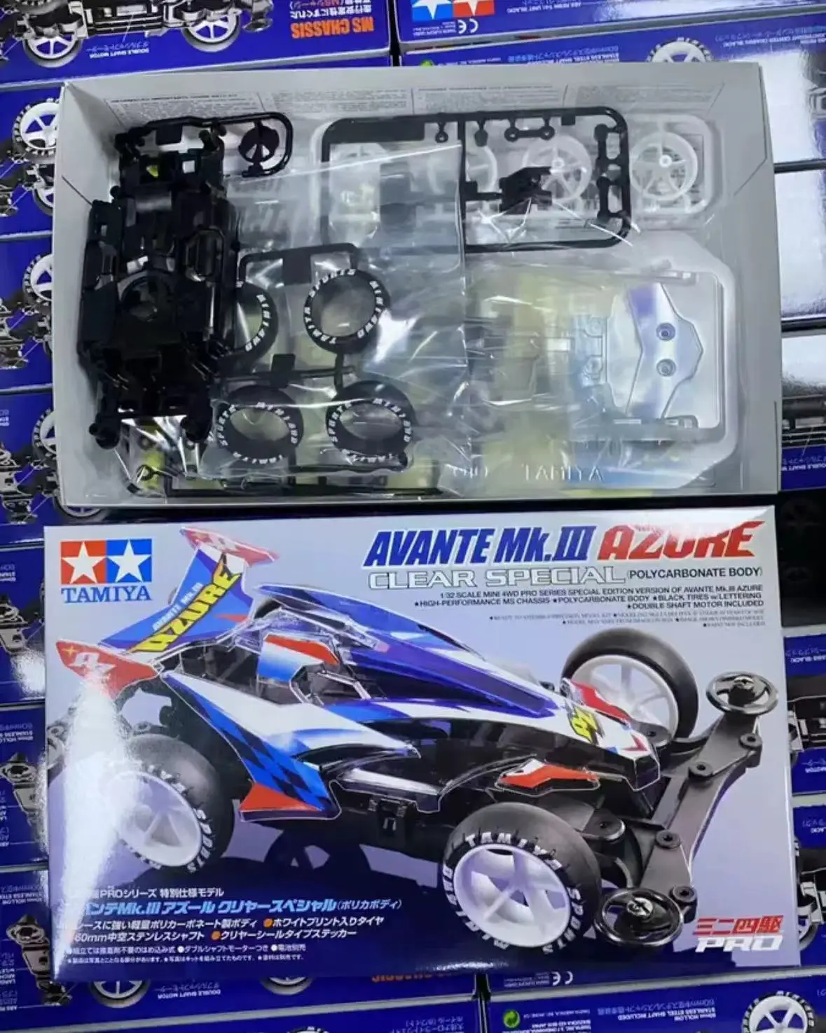 Modelo de coche 4WD original Tamiya AVANTE MK3 NERO CLEAR VIOLET SPECIAL a escala 1/32 en ...