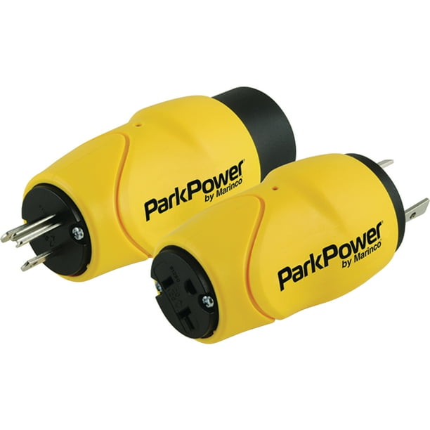 ParkPower S3015RV RV Adapter with 15A or 20A 125V Straight Blade ...