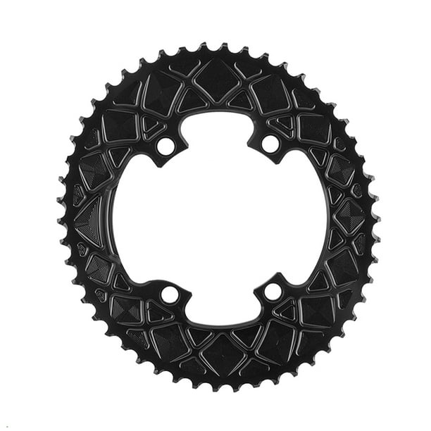 Absolute Black Premium Oval Chainring 50T Black 110BCD 4-Bolt Shimano ...