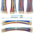Keszoox Dupont Locking 2.54mm Cable Connector Kit 22AWG Premium Pre ...