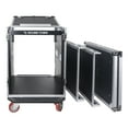 Sound Town 14U PA DJ Rack/Road Case with 11U Slant Mixer Top, 20 ...